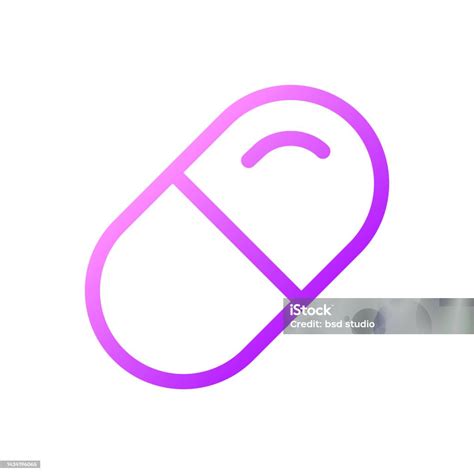 Medication Pixel Perfect Gradient Linear Ui Icon Stock Illustration