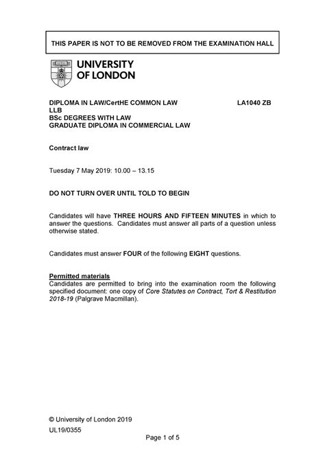 Exam Exam May 2019 Questions And Answers Warning Tt Undefined Function 32 Ul19 This Paper