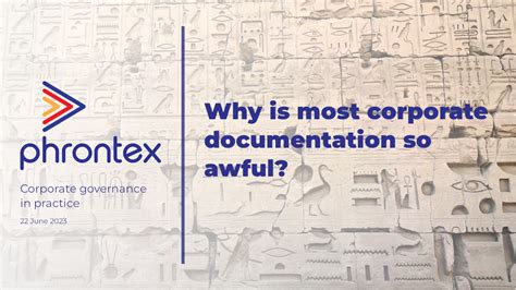 Why Is Most Corporate Documentation So Awful