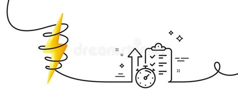 timer line icon time management sign stopwatch place location technology and smart speaker