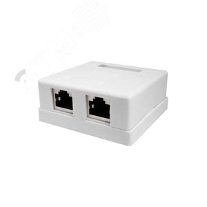 Настенная розетка lanmaster 2 порта rj 45