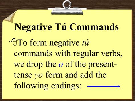 formal and informal commands 8there are two forms of affirmative