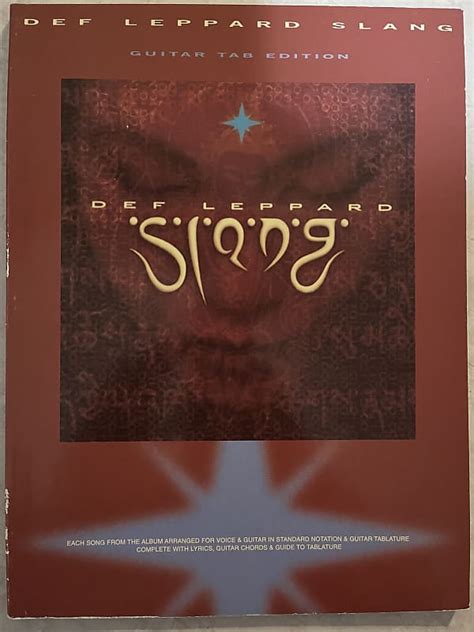 Def Leppard Slang Guitar Tab Tablature Book Reverb