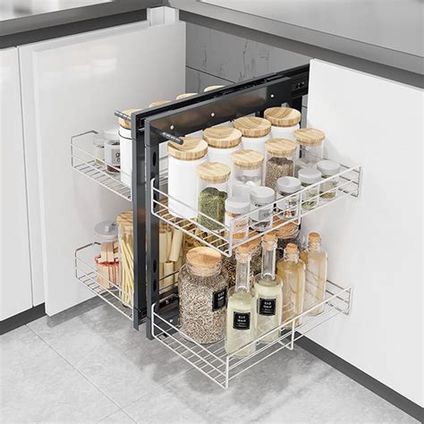 Gdrasuya10 Blind Corner Cabinet Pull Out Organizer 2 Tier