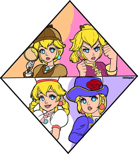 4 Peaches Princess Peach Showtime By Stringzart On Deviantart