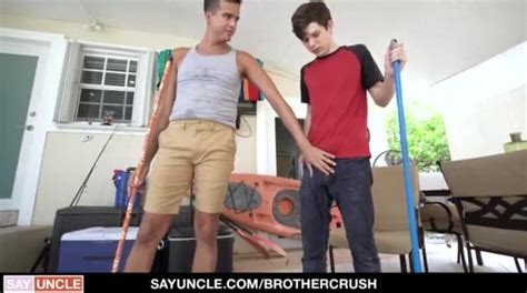 Twink Sweeping The Floor Then Have Sex With Stepbrother GaybabesTube