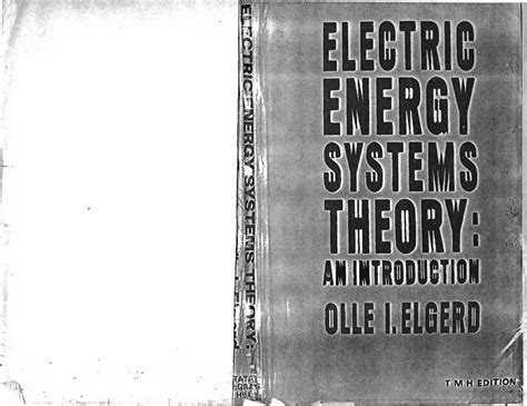 Pdf Electric Energy Systems Theory An Introduction By Olle I Elgerd Dokumen Tips
