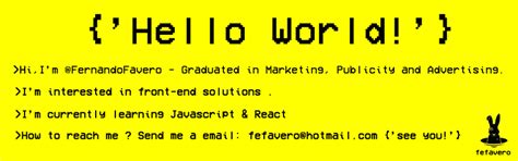 NandoHolder Fernando Favero GitHub
