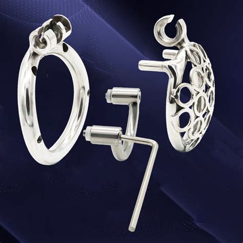 Compact Escape Proof Stainless Steel Male Chastity Cage Secure Penis