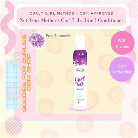 Not Your Mothers Curl Talk Curl Activating Mousse 198ml Cgm Approved Nym09 Lazada Ph