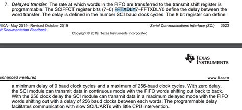Tms320f28388d Minimum Delay Time Between Data Frames In Sci C2000