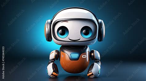Collaborative Robots Cobots Voice Interface Designer 3d Icons Clay