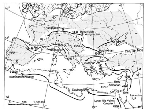 Suggested Diffusion Migration Of Modem Humans Into Europe