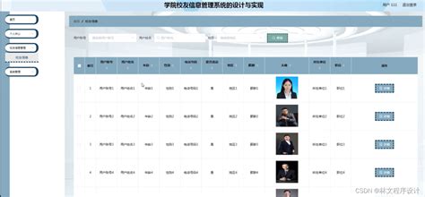 Javaphpnodejspython学院校友信息管理系统的设计与实现【2024年毕设】 Csdn博客