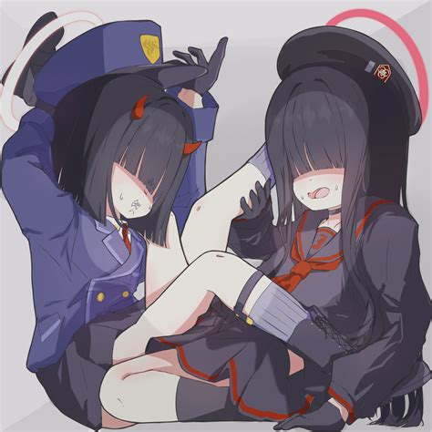 Justice Task Force Member And Prefect Team Member Blue Archive Drawn By Kanaeco25 Danbooru