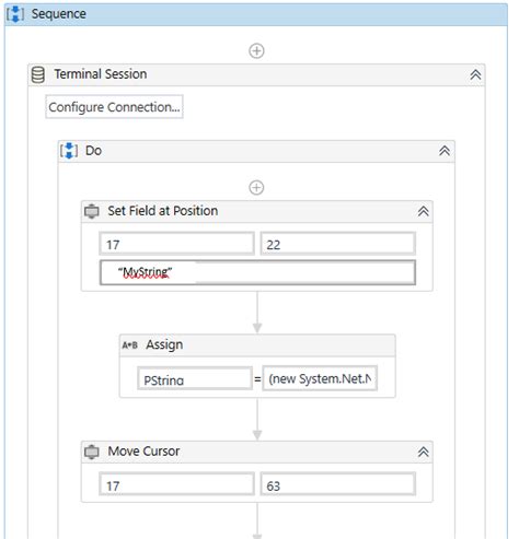 Set Field At Position Set Field At Position Terminal Error Error