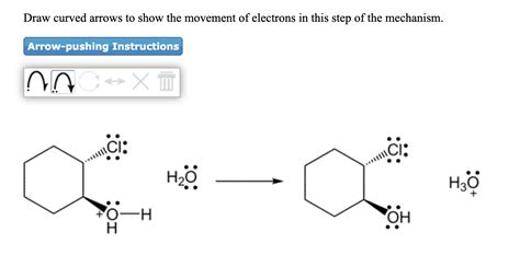 Solved Draw Curved Arrows To Show The Movement Of Electrons Chegg