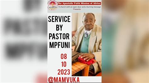 Pastor Mpfuni Sunday Service 08 10 23 Mamvuka Youtube