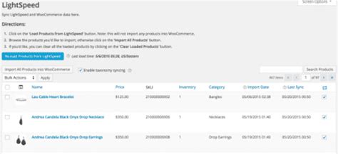 Lightspeed Pos Integration For Woocommerce