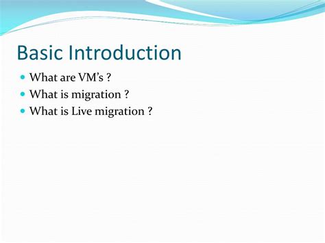 Ppt Real Time Issues In Live Migration Of Virtual Machines Powerpoint