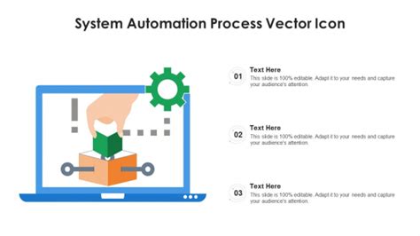 process automation system icon powerpoint templates slides and graphics