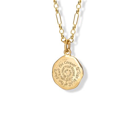 you cannot discover 9ct gold quote pendant cassandra goad