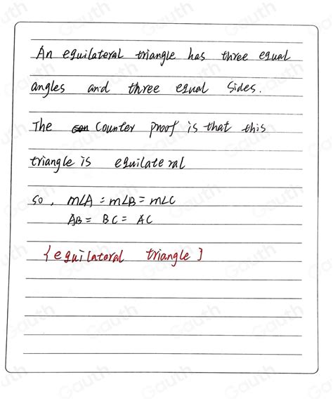 Solved 5 The Diagram Below Shows The Construction Of An Equilateral Triangle Which Statement