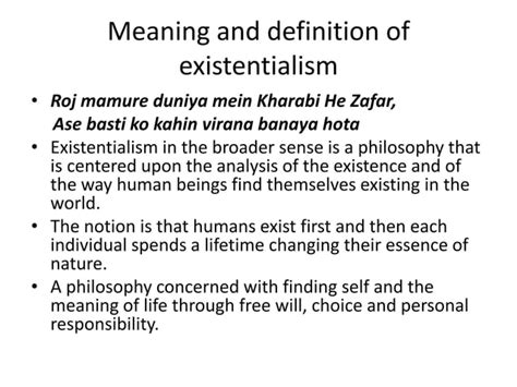 Existentialism Ppt