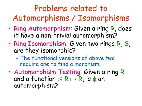 PPT Automorphisms Of Finite Rings And Applications To Complexity Of Problems PowerPoint