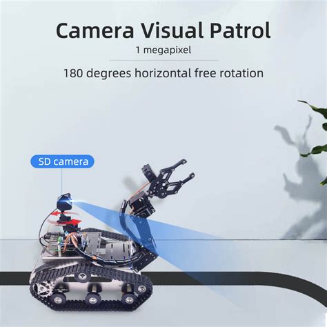 Xiaor Geek Diy Wireless Video Transmission Th Smart Robot Tank Car Wit