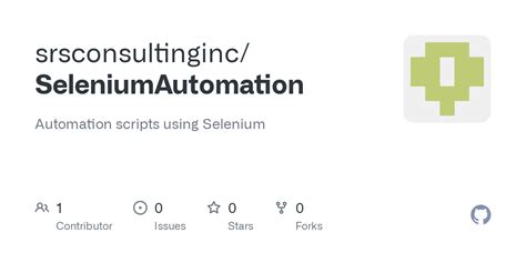 Github Srsconsultingincseleniumautomation Automation Scripts Using