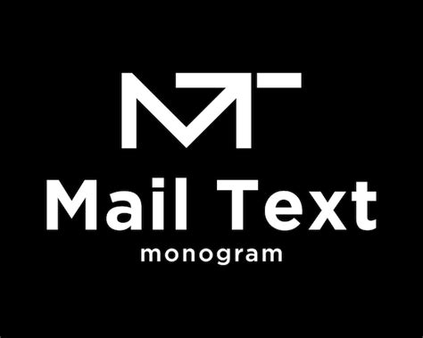 Premium Vector Set Letter M Mt Monogram Cut Out Arrow Growth Progress Aim Send Message Mailbox