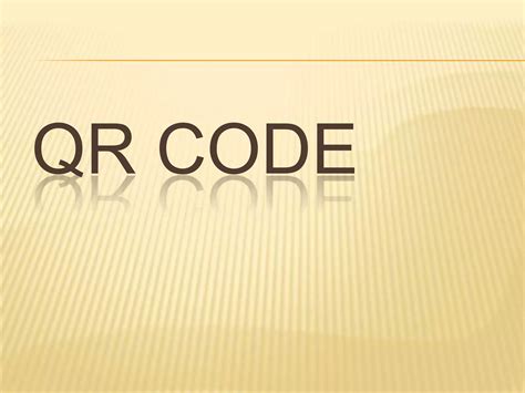 Qr Code Ppt Pptx Programming Languages Computing