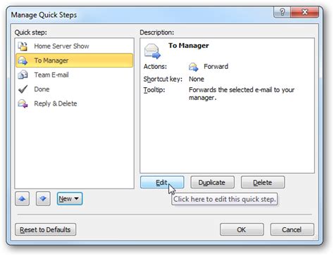Create And Customize Quick Steps In Outlook