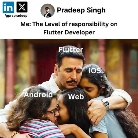 pradeep singh on linkedin flutter developer coding managing
