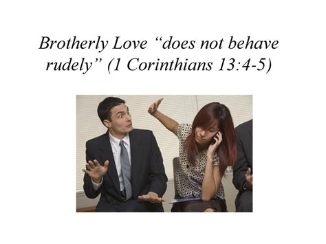 The Behavior Of Brotherly Love Ppt Download