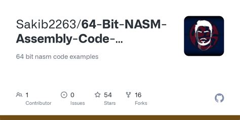 Github Sakib226364 Bit Nasm Assembly Code Examples 64 Bit Nasm Code