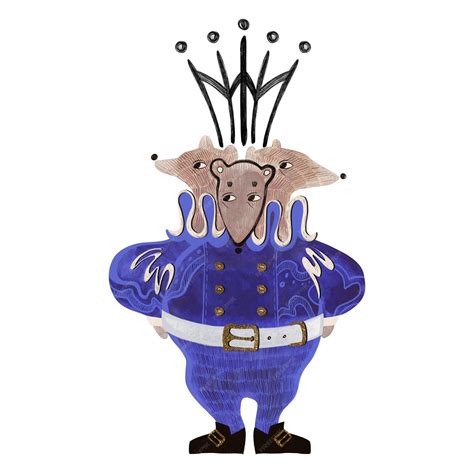 Premium Photo Watercolor King Of Rats The Nutcracker Fairytale Isolated Illustration Clipart