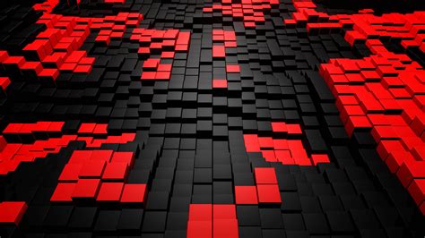 Black And Red Cubic Wave Zone Background Vj Loop In 4k 49883378 Stock