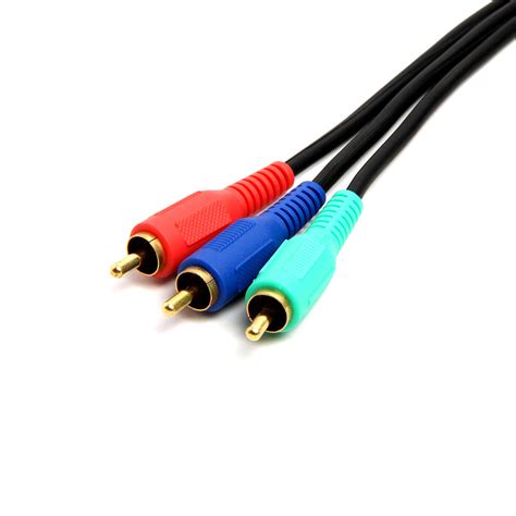 Video Audio 3 Rca Bundled Cables For Component Video 25feet