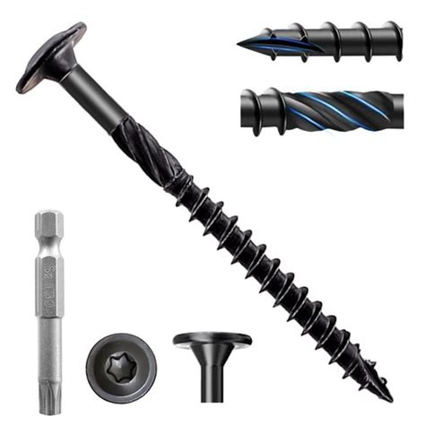 50pcs Lag Screws 14 X 4 12 Structural Wood Screw Heavy Duty