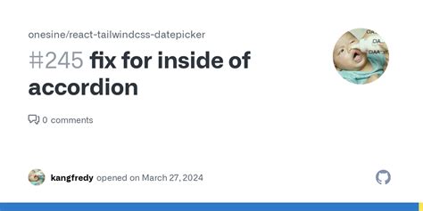Fix For Inside Of Accordion Issue Onesine React Tailwindcss Datepicker Github