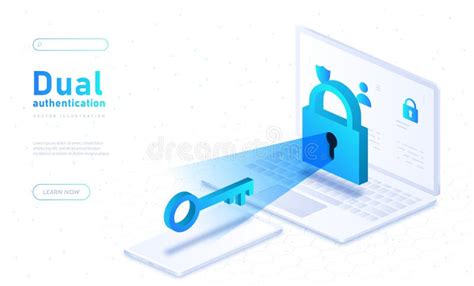 Dual Authentication Concept Stock Illustration Illustration Of Cyberspace Login 272235510