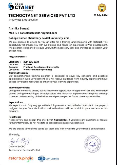 Anshika Bansal On Linkedin Internship Frontenddevelopment