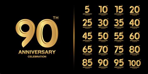 프리미엄 기념일 로고 회사 프로필 전단지 잡지 브로셔 웹 배너 안내장 또는 인사말 카드에 대한 황금 기념일 축하 엠블럼 디자인 10에 대한 스톡 벡터 아트 및 기타 이미지