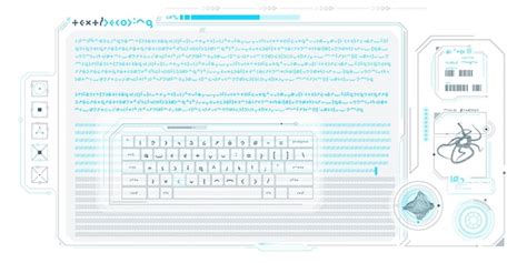 Premium Vector Futuristic Hud Interface For Processing Server Data