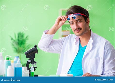 The Chemist Testing Soap In The Lab Stock Photo Image Of Cleaner Chemist