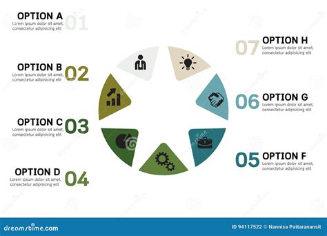 Vector Infographic Cycle Diagram Graph Presentation Chart Business Concept With Options