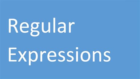 Regular Expression Regular Expression Is A Sequence Of By Saugat