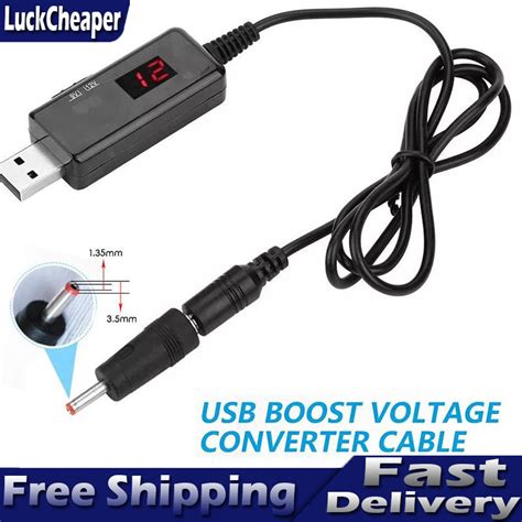 Usb Boost Cable 5v Step Up To 9v 12v Voltage Converter Lazada Ph